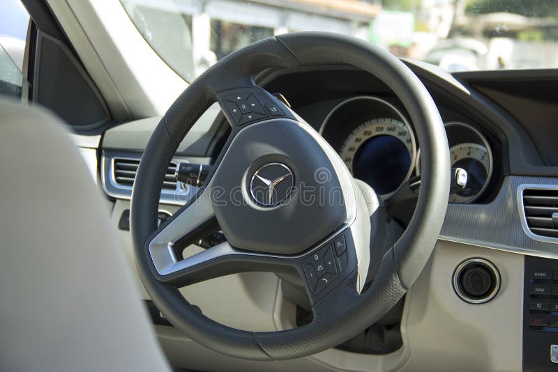 Interior View of Mercedes-Benz Car Editorial Image - Image of looking ...