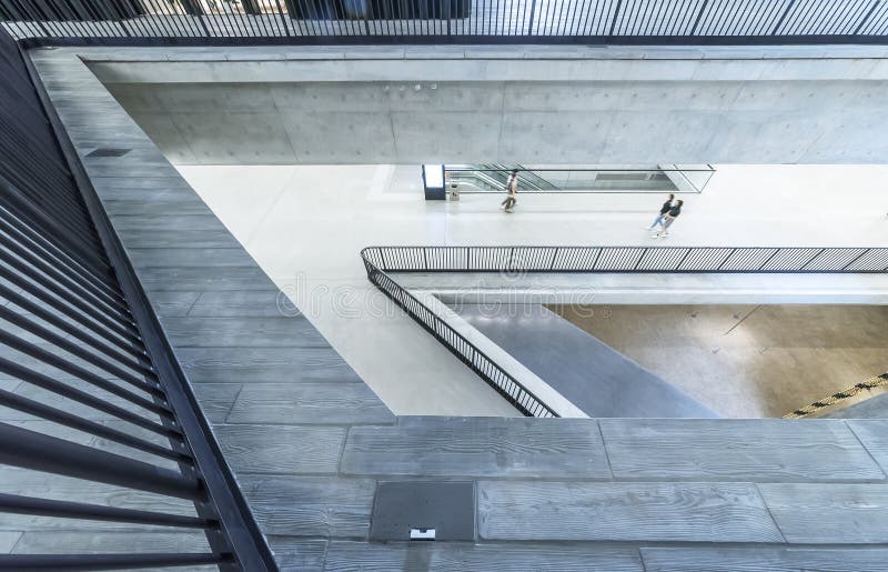 Interior View of Modern Architecture. Editorial Stock Photo - Image of ...