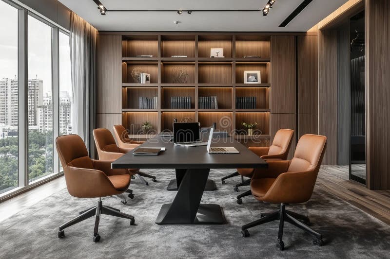 An Interior View of a Modern Office Room with a Meeting Board and a ...