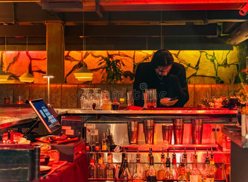 Interior View of a Modern Restaurant at Austin Editorial Photography ...