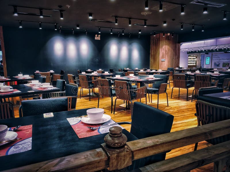 Interior View of Modern Restaurant Editorial Image - Image of inside ...