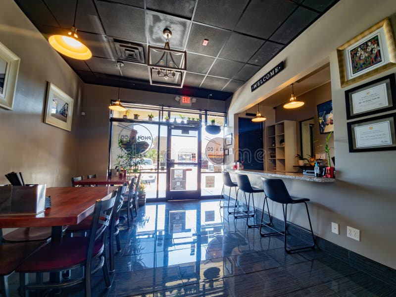 Interior View of a Modern Restaurant Editorial Stock Image - Image of ...