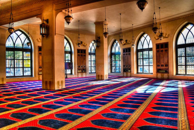 Interior View of Mohammad Al-Amin Mosque 05-05-2012 Beirut, Lebanon ...