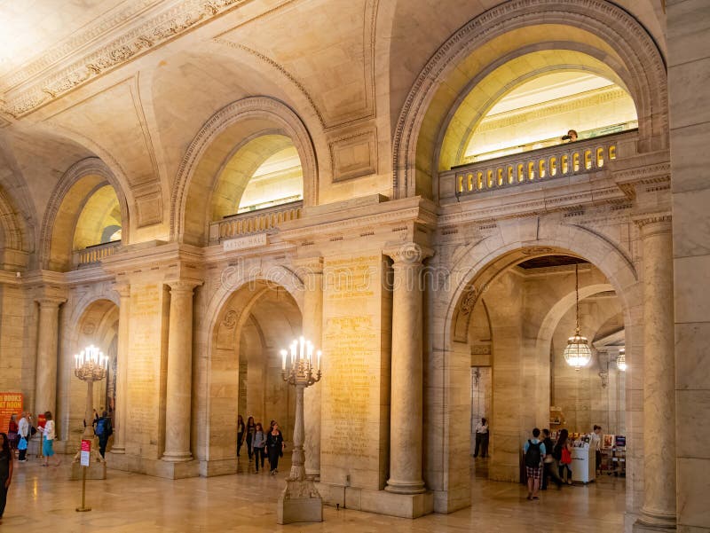 Interior View of the New York Public Library, Stephen a. Schwarzman ...