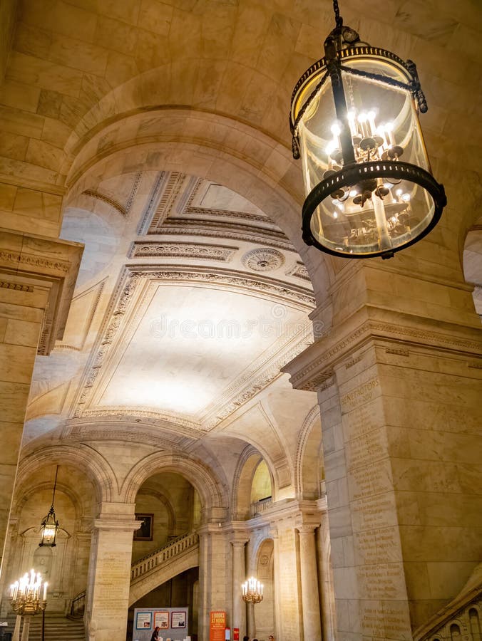 Interior View of the New York Public Library, Stephen a. Schwarzman ...