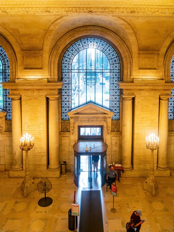 Interior View of the New York Public Library, Stephen a. Schwarzman ...
