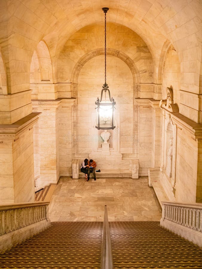 Interior View of the New York Public Library, Stephen a. Schwarzman ...