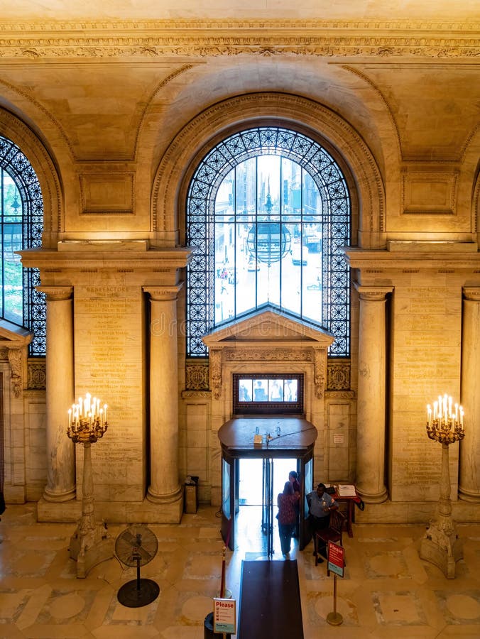 Interior View of the New York Public Library, Stephen a. Schwarzman ...