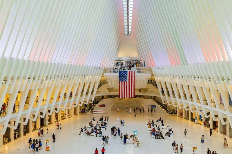 Interior View of the Oculus Center Editorial Photo - Image of center ...