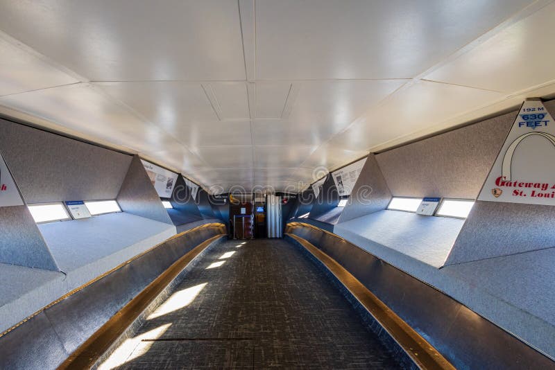 Interior View of the Overlook Bridge of the Gateway Arch Editorial ...