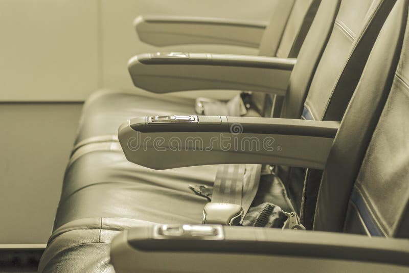 Plane Interior Perspective View Stock Photo - Image of transport, plane ...