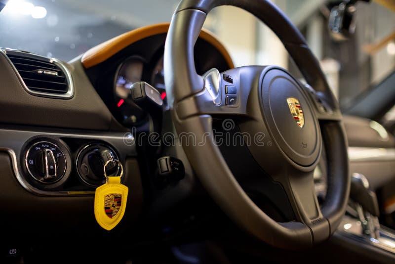 Interior View of Porsche Car a Highly Customized Racing Car Editorial ...