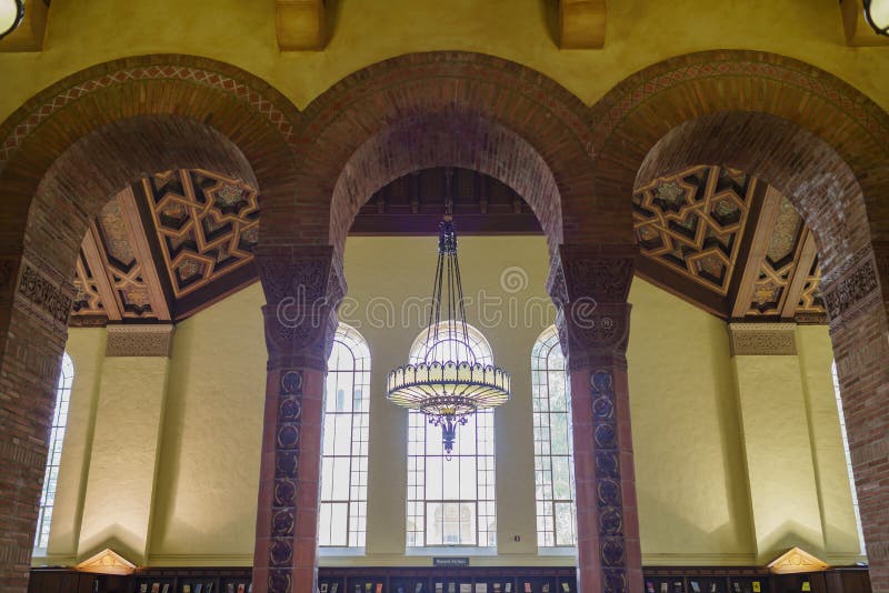 Interior View of the Powell Library of UCLA Editorial Stock Photo ...