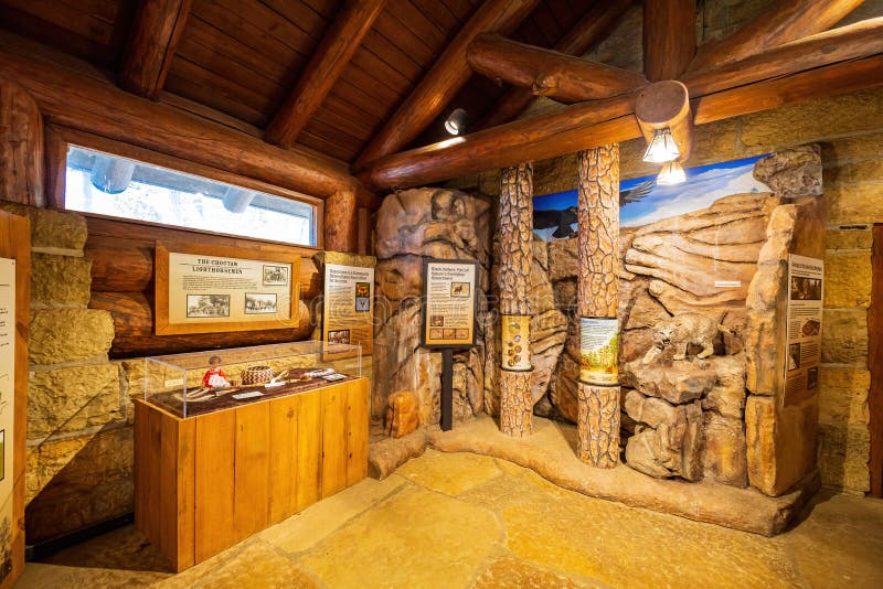 Interior View of the Robbers Cave Nature Center Editorial Photo - Image ...