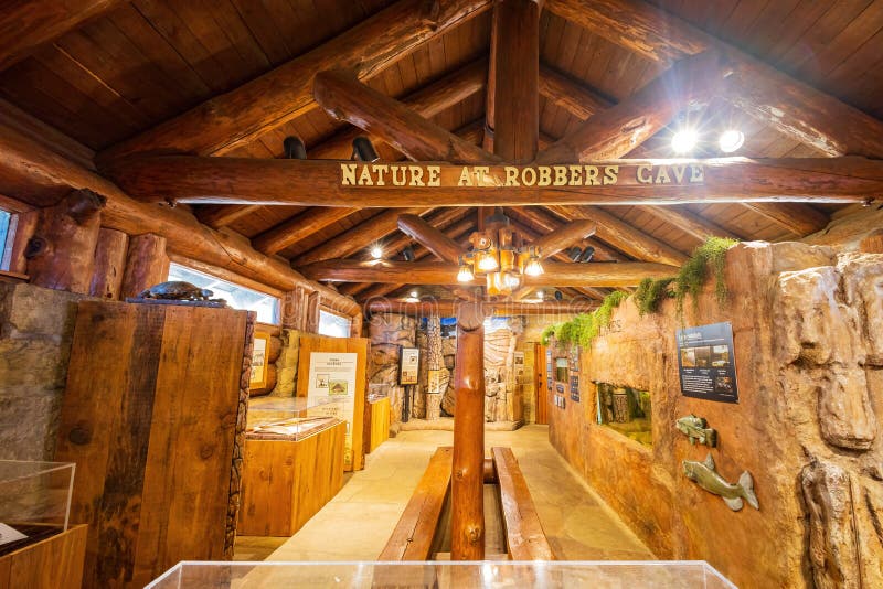 Interior View of the Robbers Cave Nature Center Editorial Photography ...