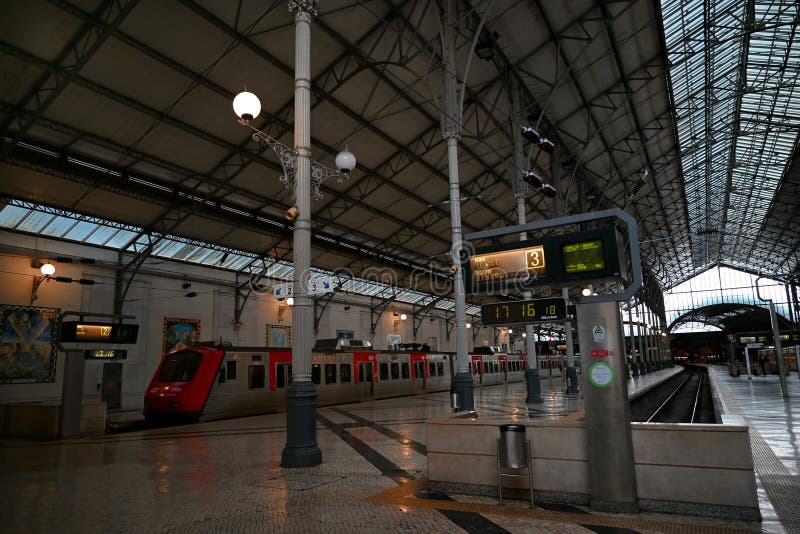 Interior View of Rossio Railway Station Editorial Photo - Image of ...