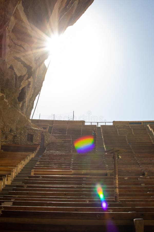 Interior View of the Rows of Seats Inside the Old Church of Saint Simon ...