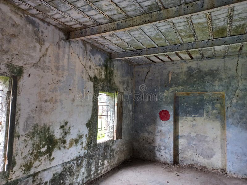 Interior View of Ruins of a Building in Poorly Maintained Condition ...