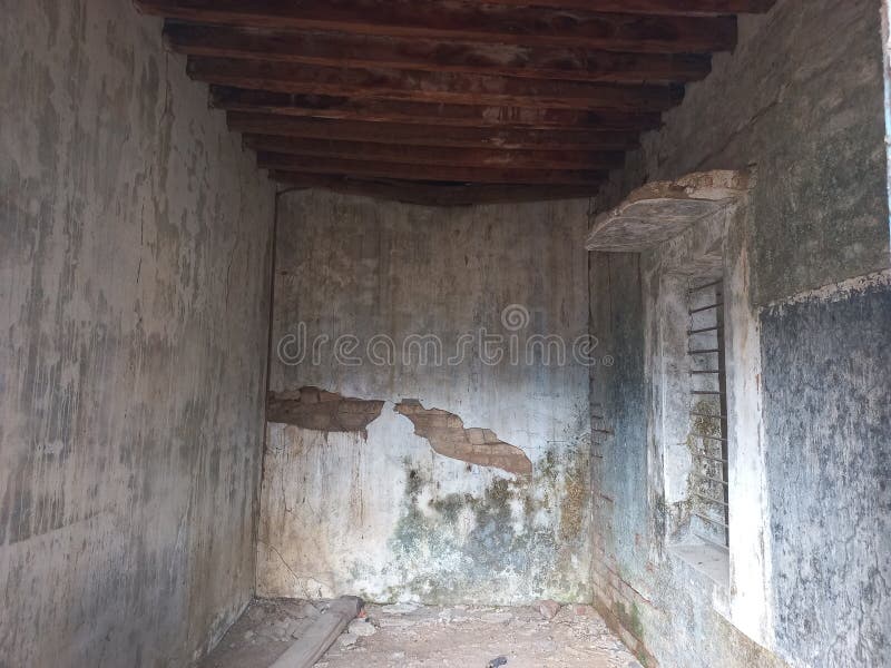 Interior View of Ruins of a Building in Poorly Maintained Condition ...