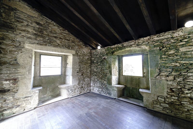 Interior View of the Second Floor of the Bedroom of the Hermitage Monks ...
