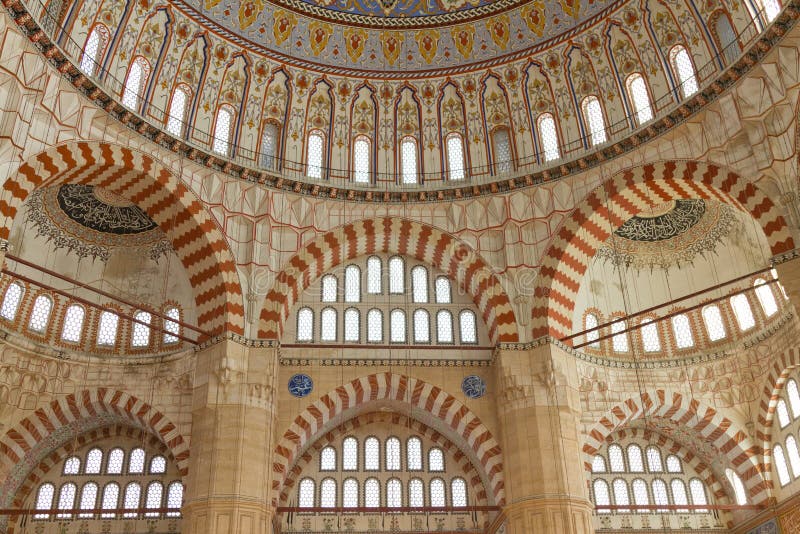 Dome of Selimiye Mosque stock image. Image of sinan, muslim - 28388053