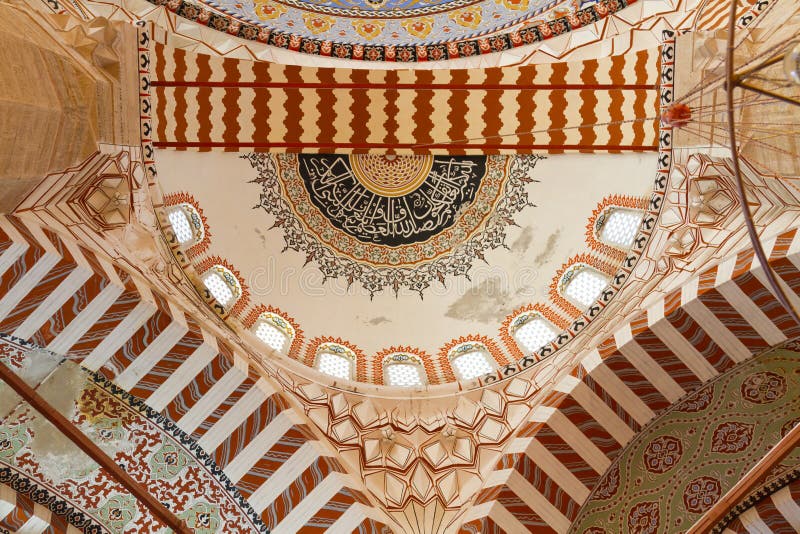 Interior View of Selimiye Mosque Stock Image - Image of heritage ...