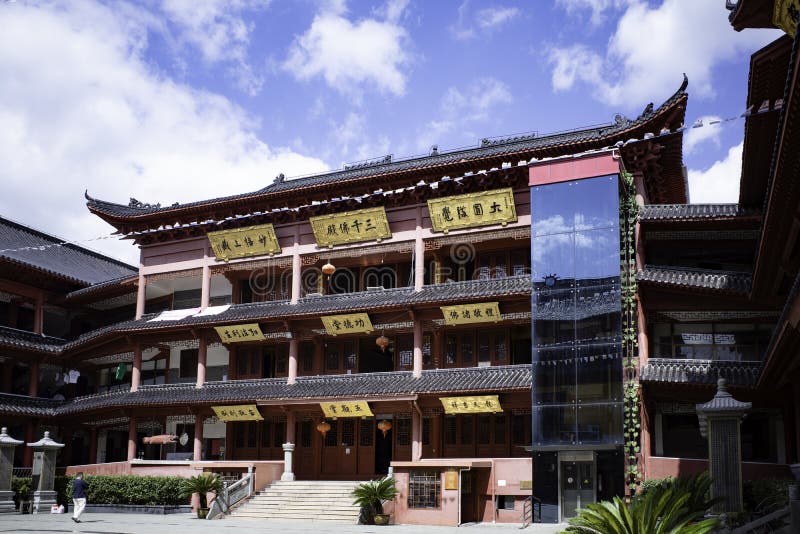 Interior View of Shanghai Buddhist Temple Editorial Stock Image - Image ...
