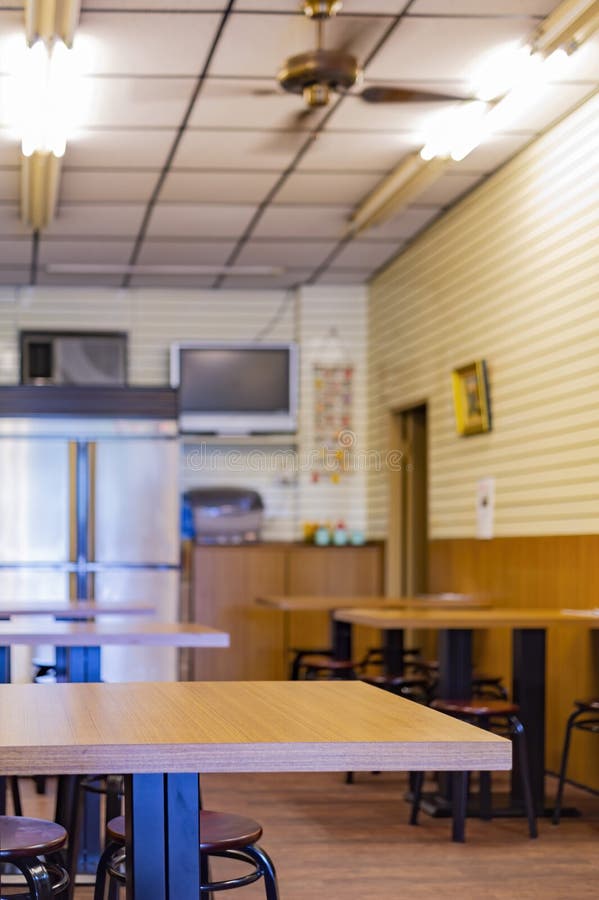 Interior View of a Simple Traditional Restaurant Stock Image - Image of ...