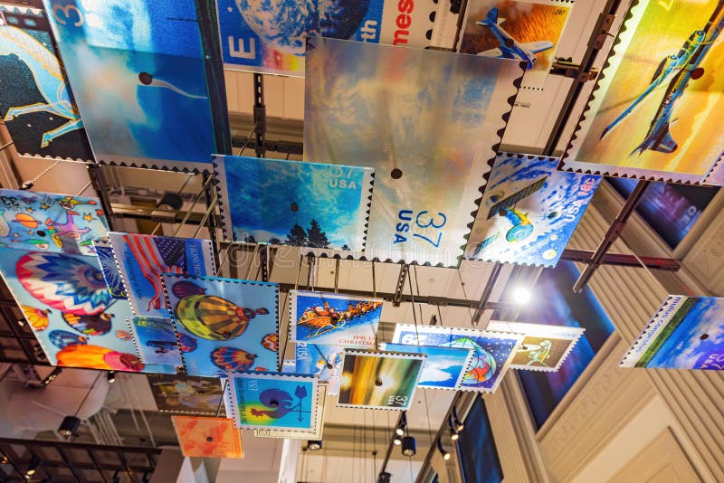 Interior View of the Smithsonian`s National Postal Museum Editorial ...