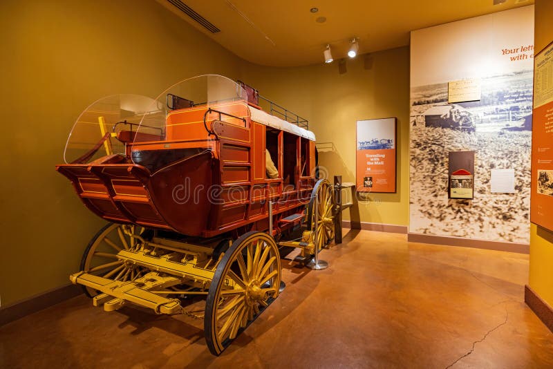 Interior View of the Smithsonian`s National Postal Museum Editorial ...