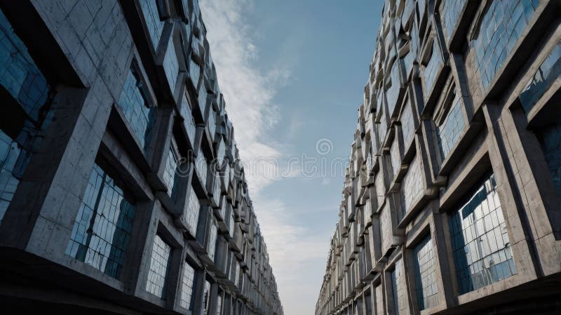 Interior View of a Spacious Building Featuring a Prominent Circular ...