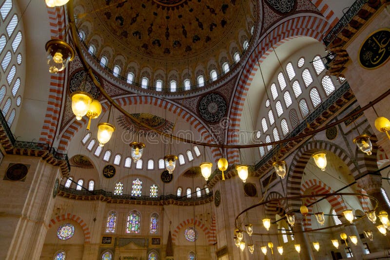 An Interior View of Suleymaniye Mosque Suleymaniye Camisi, Istanbul ... An Interior View of Suleymaniye Mosque Suleymaniye Camisi, Istanbul ...