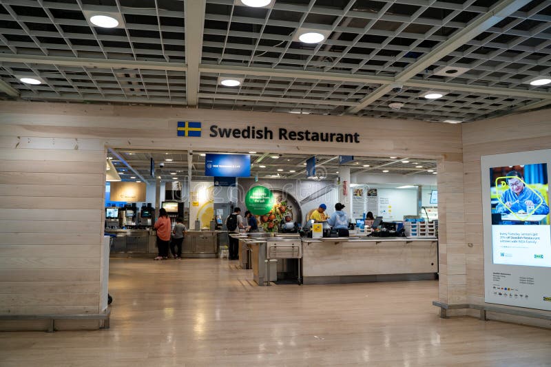Interior View of Swedish Restaurant in IKEA Store. Editorial Stock ...