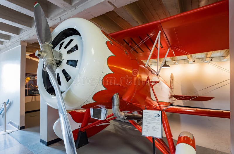 Interior View of a Texaco Airplane in the Aviation Museum Editorial ...