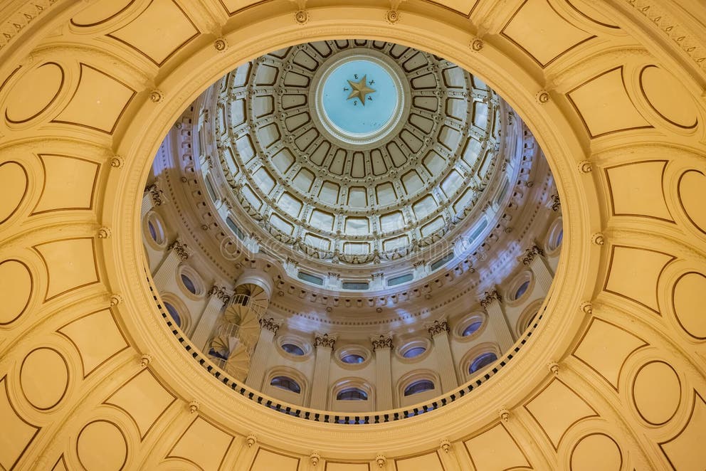 Interior View of Texas Capitol Editorial Image - Image of public ...