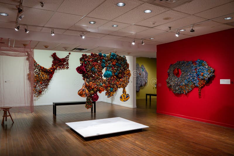 Interior View of the Textile Museum of Canada in Toronto. Editorial ...