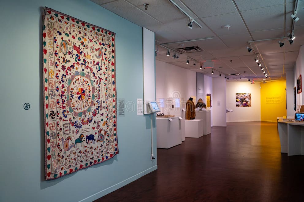 Interior View of the Textile Museum of Canada in Toronto. Editorial ...