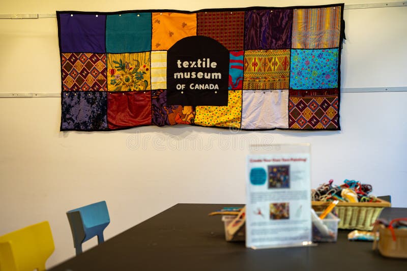 Interior View of the Textile Museum of Canada in Toronto. Editorial ...
