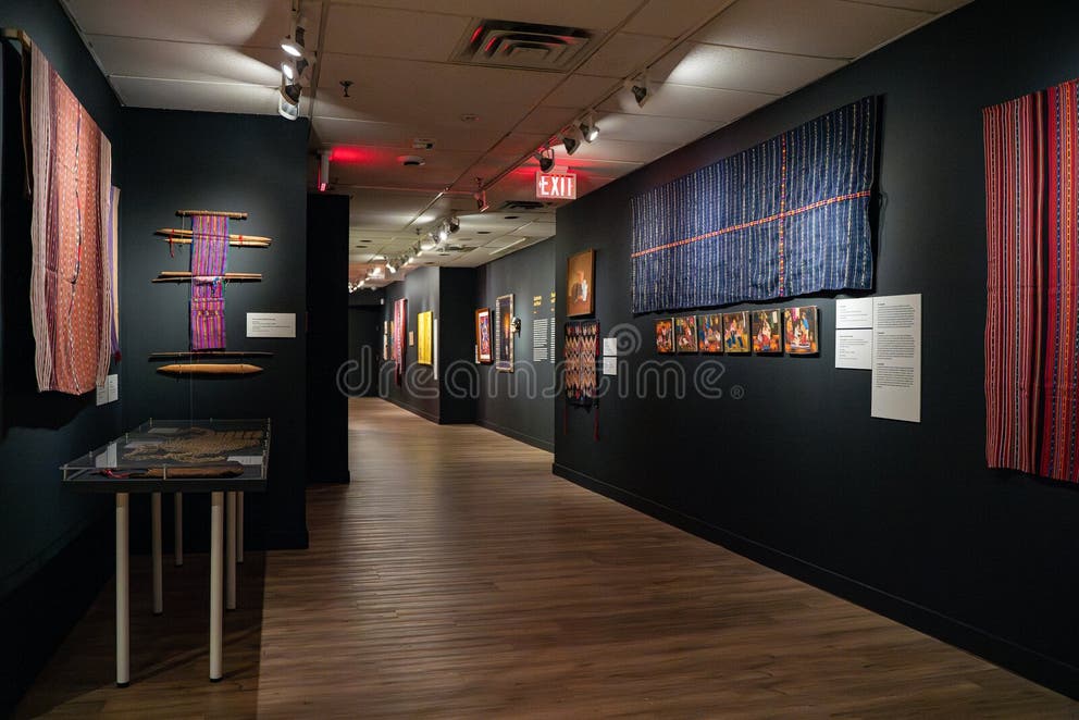 Interior View of the Textile Museum of Canada in Toronto. Editorial ...
