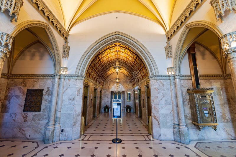 Interior View of the Tower Life Building Editorial Stock Image - Image ...