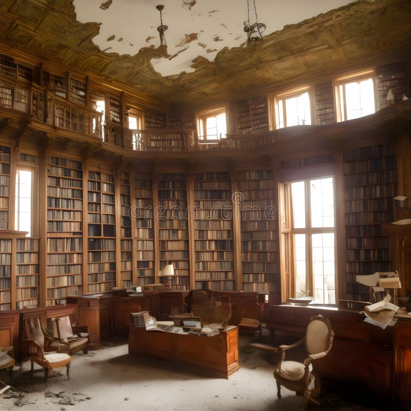 Death of a Library stock illustration. Illustration of editorial ...