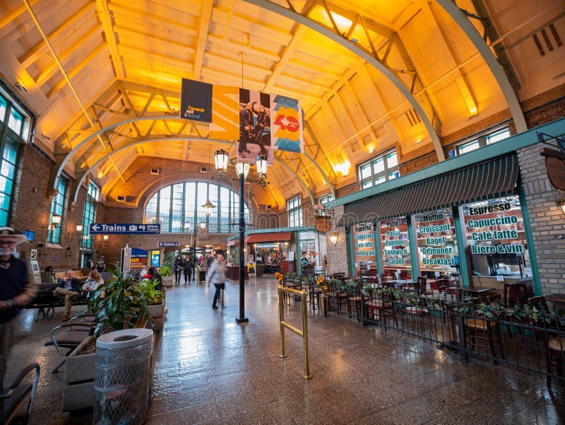 Interior View of the Train Station Editorial Stock Image - Image of ...
