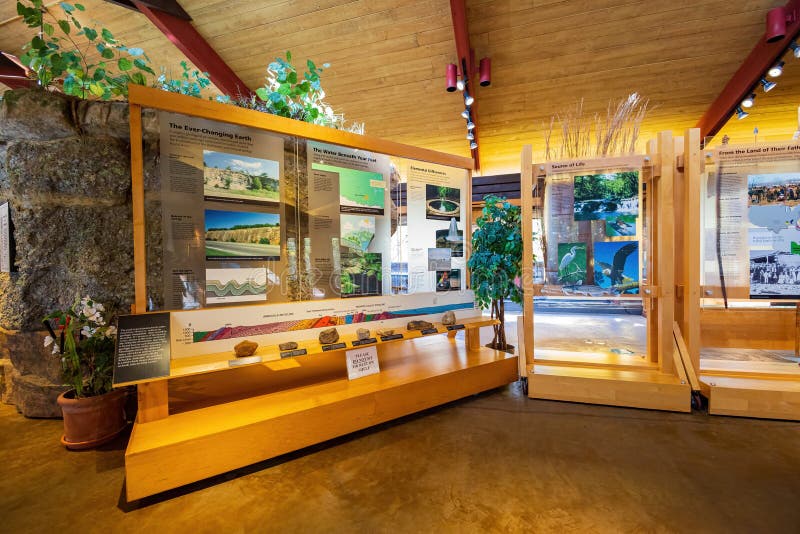 Interior View of the Travertine Nature Center Editorial Stock Image ...