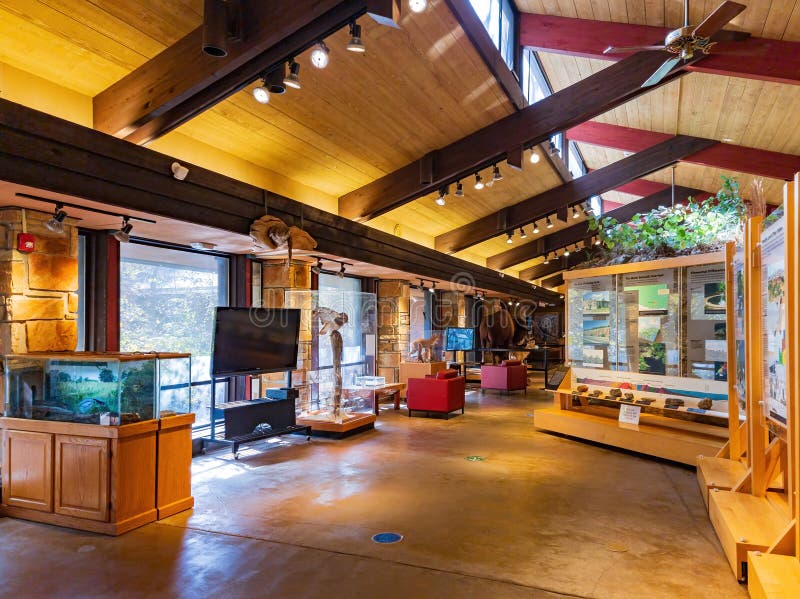 Interior View of the Travertine Nature Center Editorial Photography ...