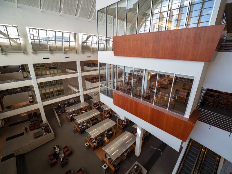 Interior View of the UNLV Lied Library Editorial Photography - Image of ...