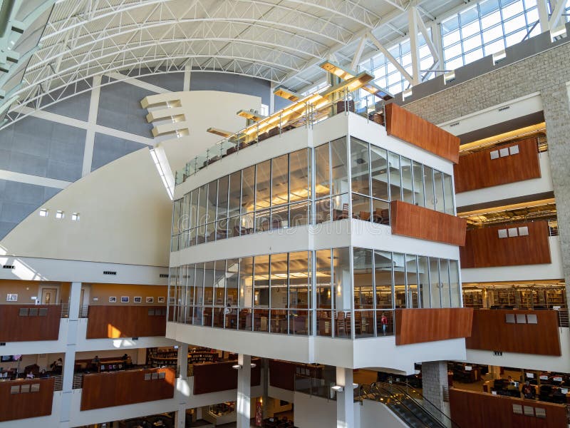Interior View of the UNLV Lied Library Editorial Photography - Image of ...