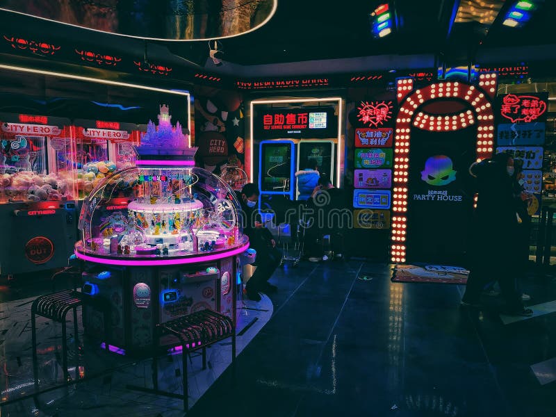 Interior View of Video Game Hall Editorial Photography - Image of ...