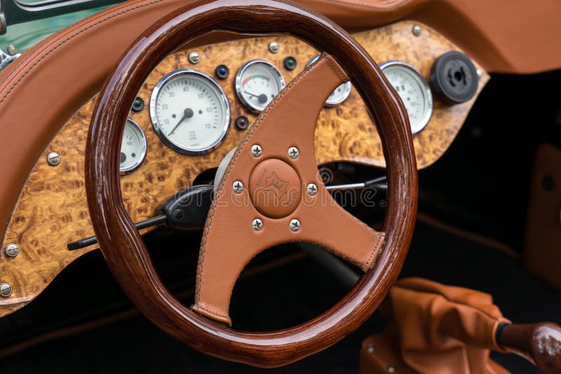 Interior View of Vintage Three-wheeler Lomax 224 Editorial Image ...