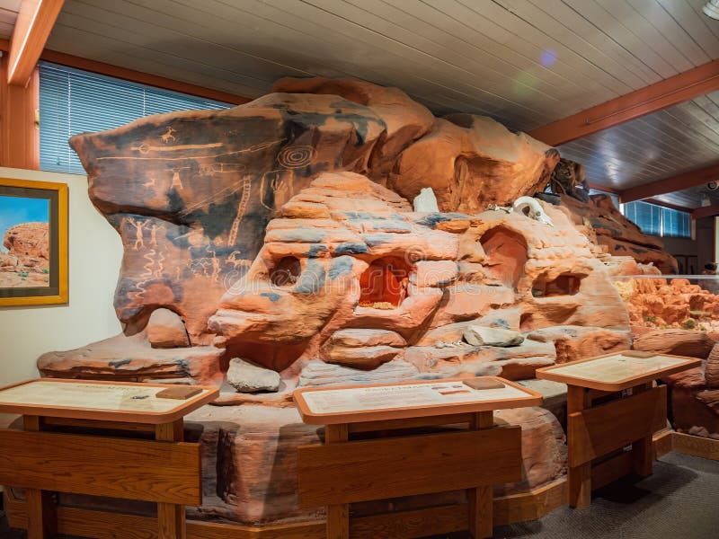 Interior View of the Visitor Center in Valley of Fire State Park ...
