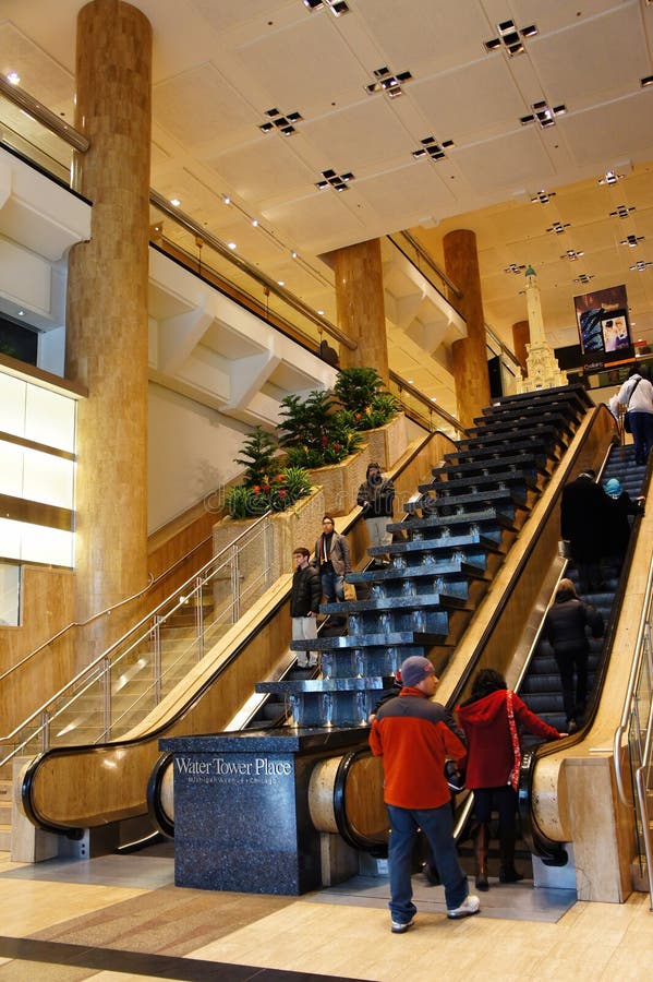 Interior View of the Water Tower Place Editorial Stock Photo - Image of ...